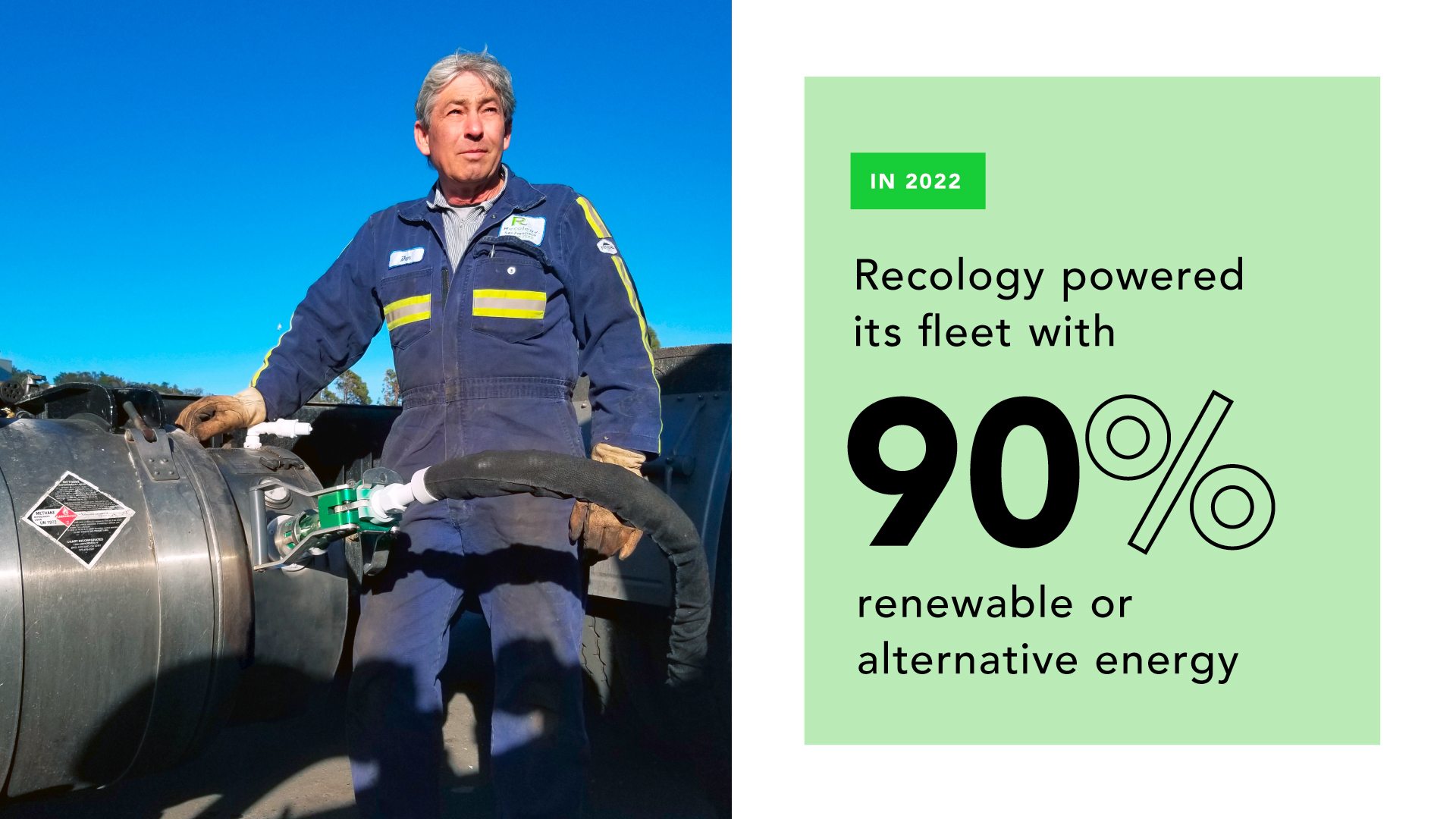 Recology achieves goal to power fleet with 90 percent renewable or ...